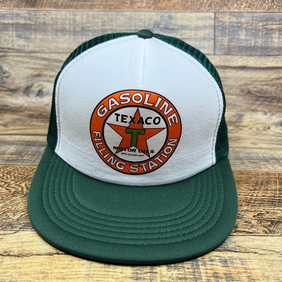 Unbranded | Accessories | Vintage Texaco Mens Trucker Hat Green ...
